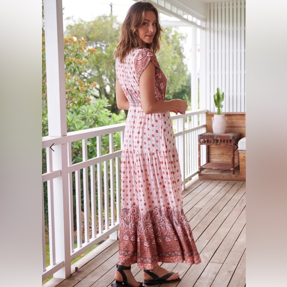 Jaase | Dresses | Nwt Jaase Rose Quartz Melissa Maxi Dress 6 Plus Size ...